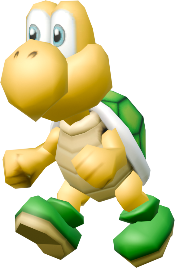 File:NSMBW Asset Model Koopa Troopa (Green) 1.png - Super Mario Wiki, the Mario encyclopedia