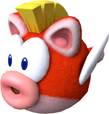 File:Cat Cheep Cheep Model.png - Super Mario Wiki, the Mario encyclopedia
