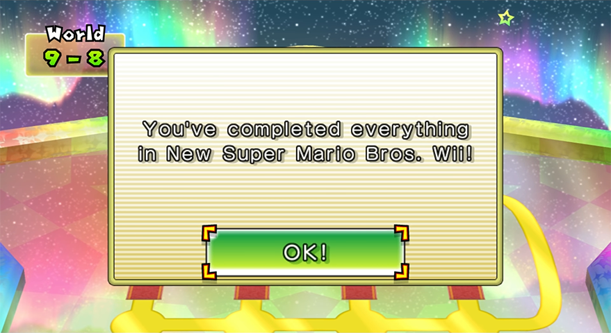File:NSMBW-Completion Message.png - Super Mario Wiki, the Mario ...