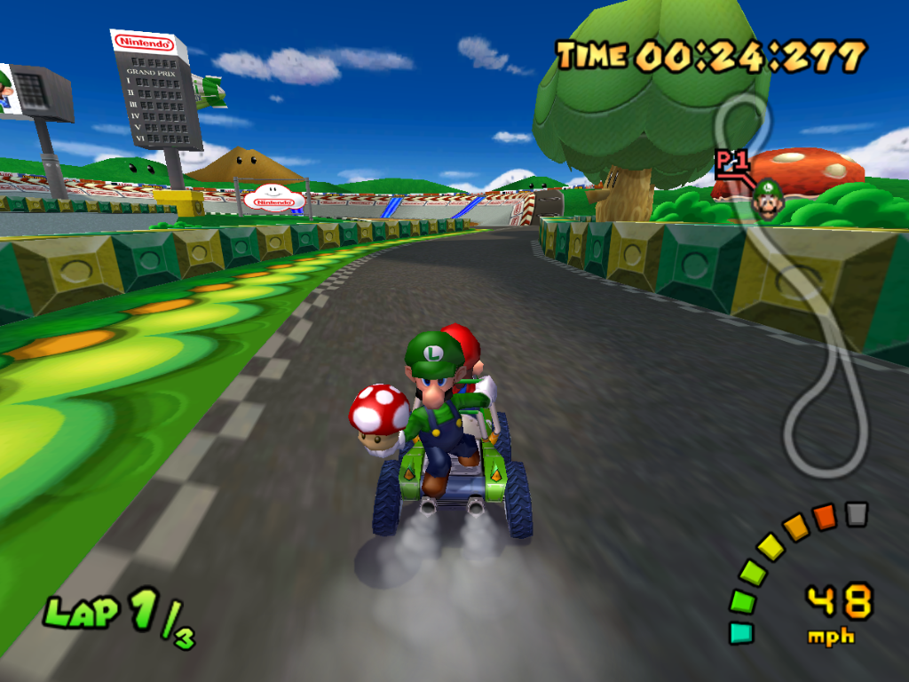File:LuigiCircuit-Shortcut2-MKDD.png - Super Mario Wiki, the Mario ...