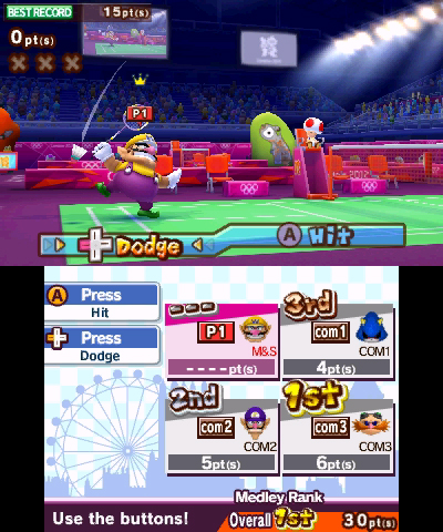 Badminton (Singles) - Super Mario Wiki, the Mario encyclopedia