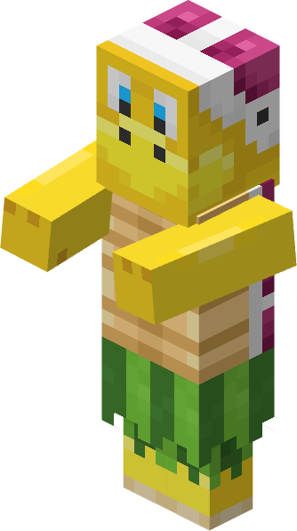 File:Minecraft Mario Mash-Up Zombie Swamp Villager Render.png - Super ...