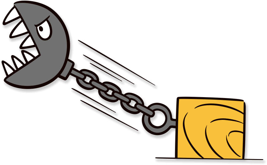 File:SMB3 F40A Chain Chomp Artwork.png - Super Mario Wiki, the Mario ...