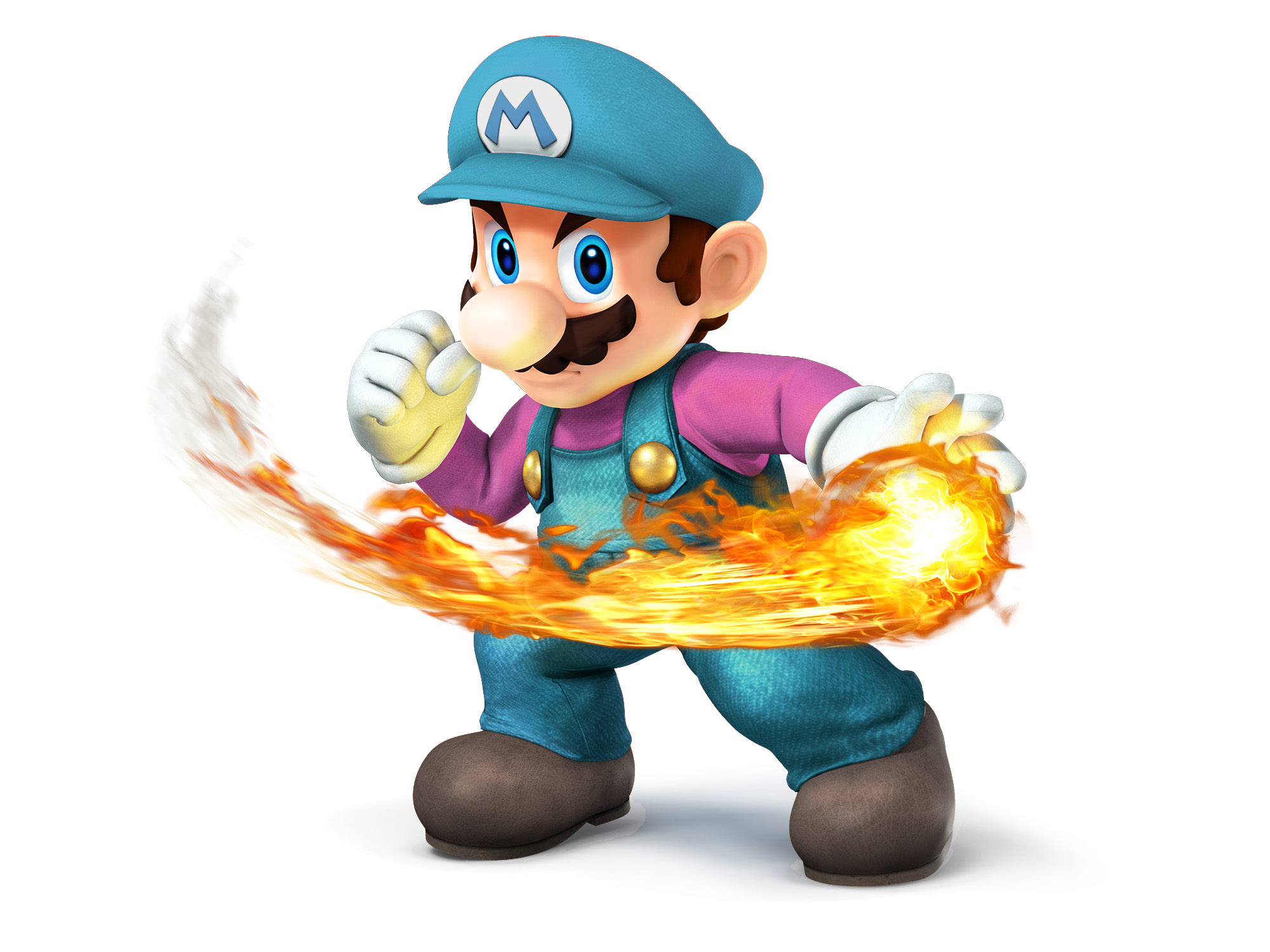 File:Mario SSB4 Artwork - Blue.jpg - Super Mario Wiki, the Mario ...