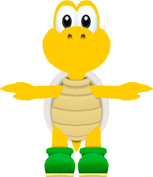 File:MP9KoopaTroopaModel.png - Super Mario Wiki, the Mario encyclopedia