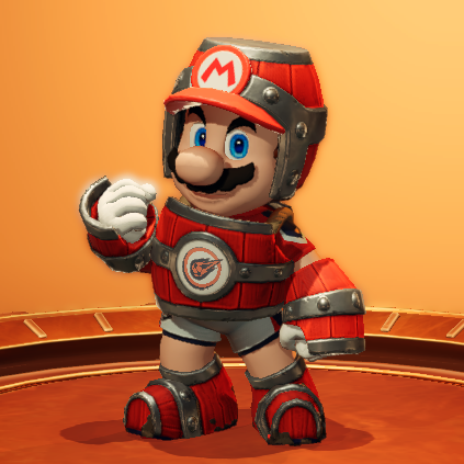 File:Mario (Barrel Gear) - Mario Strikers Battle League.png - Super ...