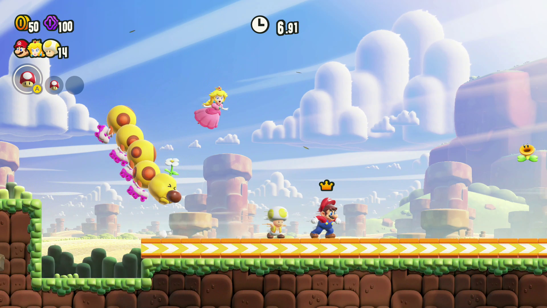 File:NM SMBW Wiggler Race!.jpg - Super Mario Wiki, the Mario encyclopedia