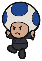 File:Toad ninja blue PMTOK sprite.png - Super Mario Wiki, the Mario ...