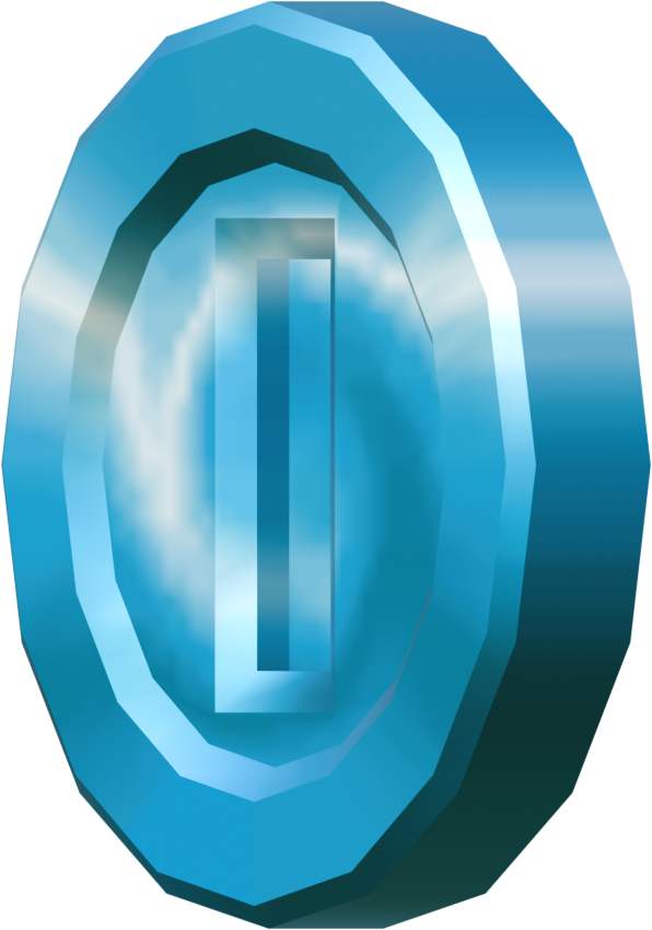 File:NSMBU Asset Model Blue Coin.png - Super Mario Wiki, the Mario ...