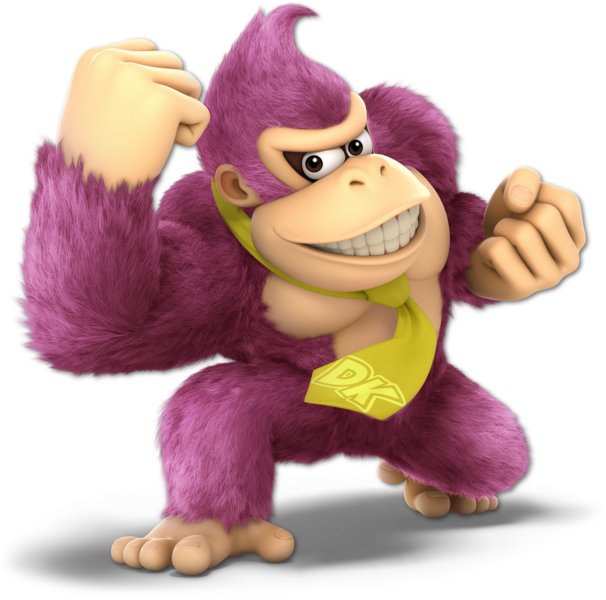 File:Donkey Kong (Pink) SSBU.png - Super Mario Wiki, the Mario encyclopedia