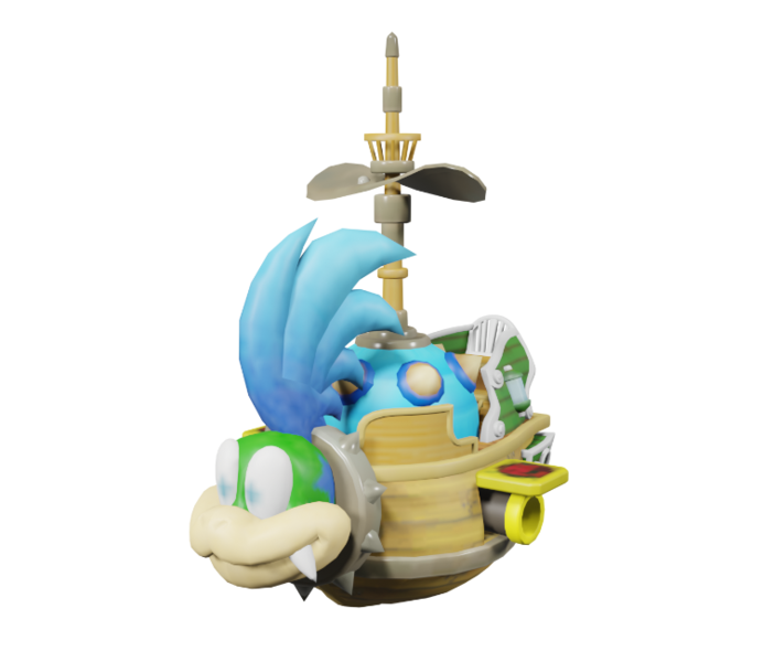 File:NSMBU Larry's Airship model.png - Super Mario Wiki, the Mario ...