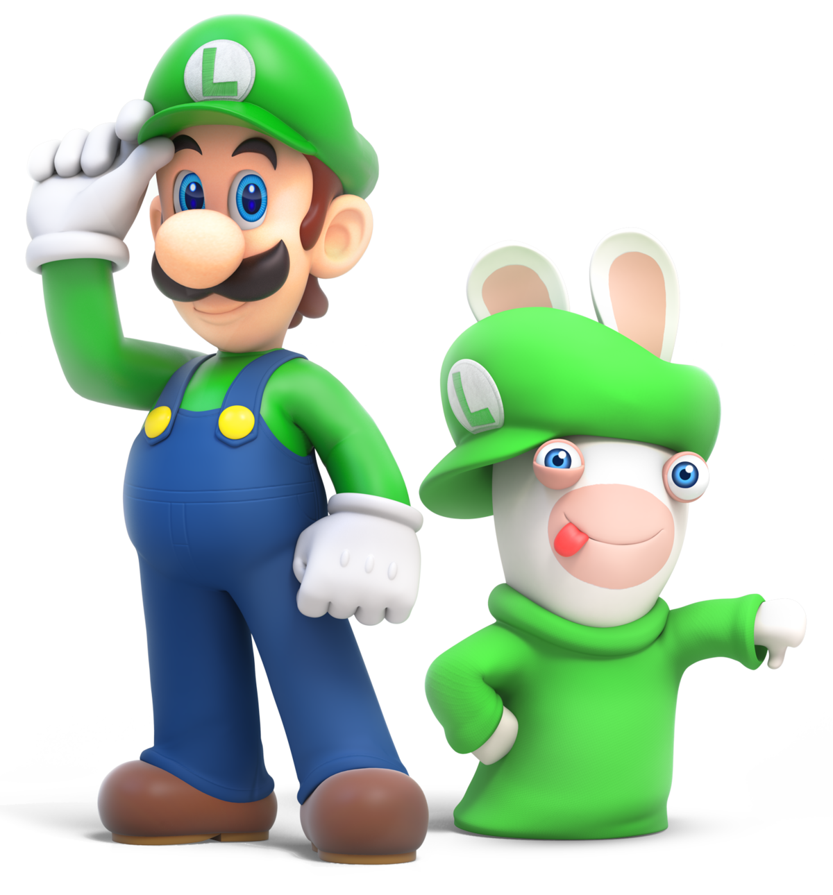 File:Luigi n Rabbid - RabbidsKingdomBattle.png - Super Mario Wiki, the Mario encyclopedia