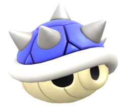 Spiny Shell (blue) - Super Mario Wiki, the Mario encyclopedia
