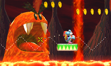 Gargantua Blargg Attacks! - Super Mario Wiki, the Mario encyclopedia
