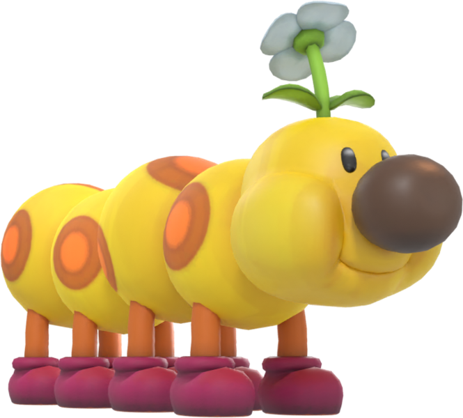 File:Wiggler model MRSOH.png - Super Mario Wiki, the Mario encyclopedia