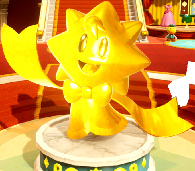 File:PPS Stella gold statue 1F.png - Super Mario Wiki, the Mario ...