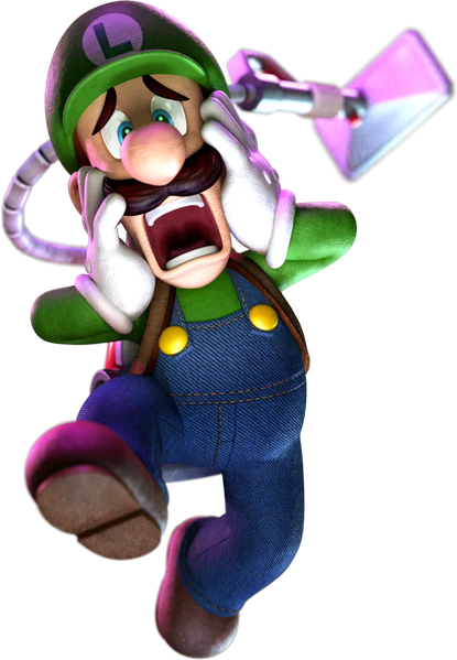 File:LM2HD Scared Luigi Artwork.png - Super Mario Wiki, the Mario ...