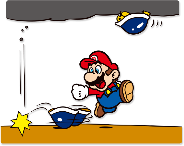 File:SMB3 F40A Upsidedown Buzzy Beetles Artwork.png - Super Mario Wiki, the Mario encyclopedia