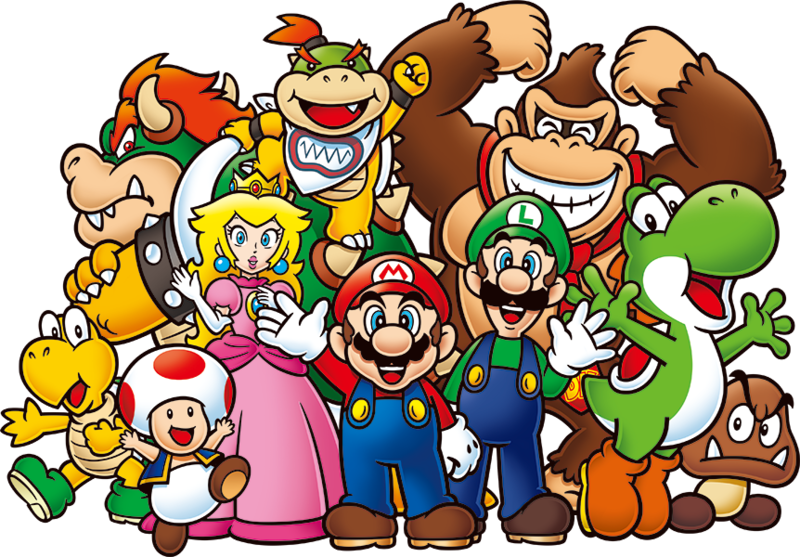 File:Mario group 2D.png - Super Mario Wiki, the Mario encyclopedia