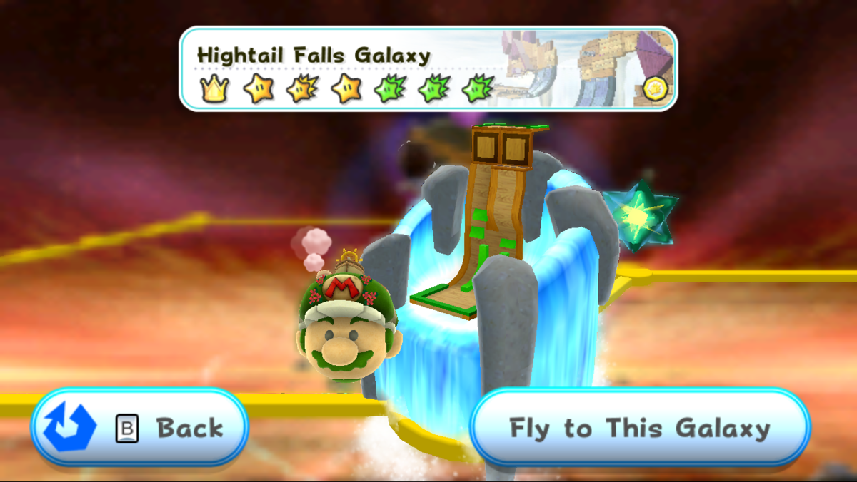 Hightail Falls Galaxy - Super Mario Wiki, the Mario encyclopedia