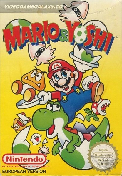 File:Yoshi NES Box EUR.jpg - Super Mario Wiki, the Mario encyclopedia
