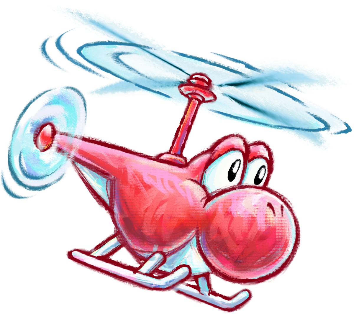Helicopter Yoshi - Super Mario Wiki, the Mario encyclopedia