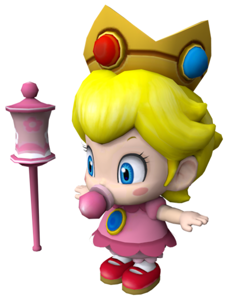 File:BabyPeachSluggersModel.png - Super Mario Wiki, the Mario encyclopedia
