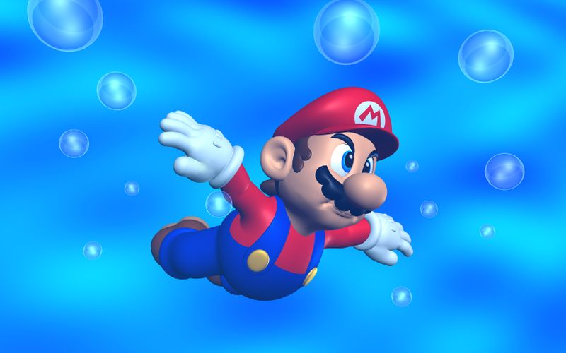 File:Mario underwater.jpg - Super Mario Wiki, the Mario encyclopedia