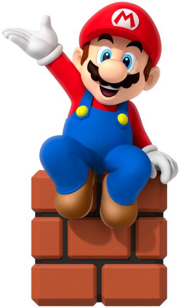 File:Mariositsonblock.png - Super Mario Wiki, the Mario encyclopedia