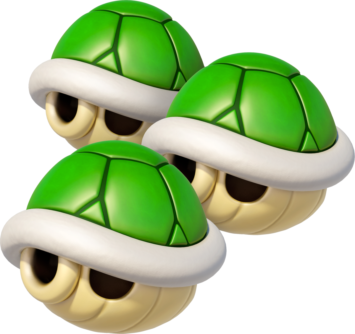 Triple Green Shells - Super Mario Wiki, the Mario encyclopedia