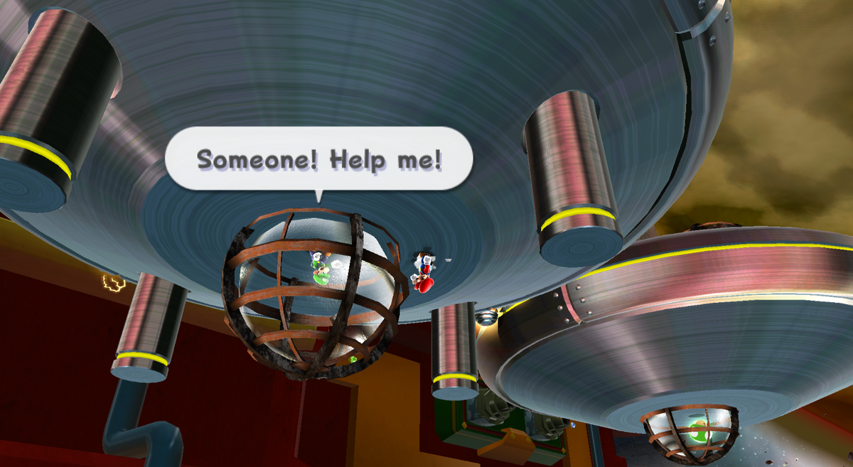 Luigi under the Saucer - Super Mario Wiki, the Mario encyclopedia