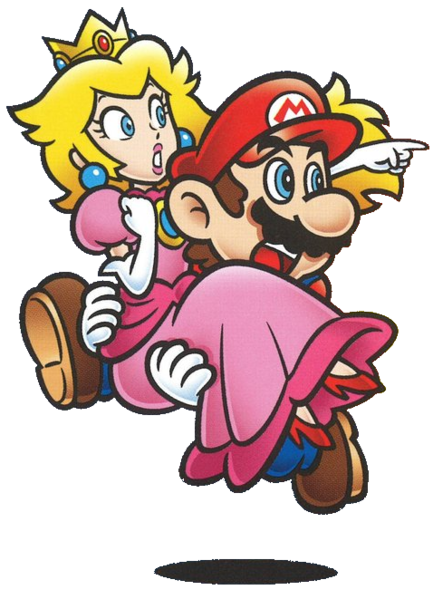 File:Mario & Peach.png - Super Mario Wiki, the Mario encyclopedia
