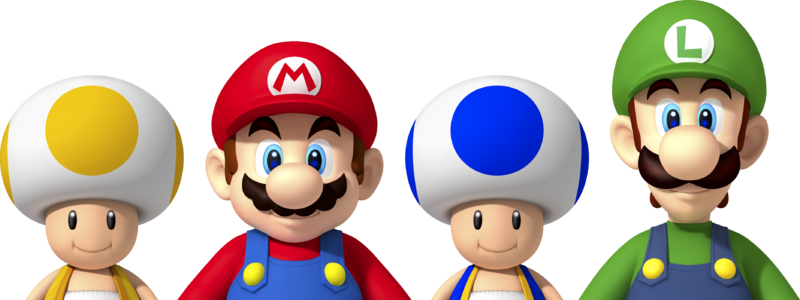 File:NSMBU Characters Artwork.png - Super Mario Wiki, the Mario ...