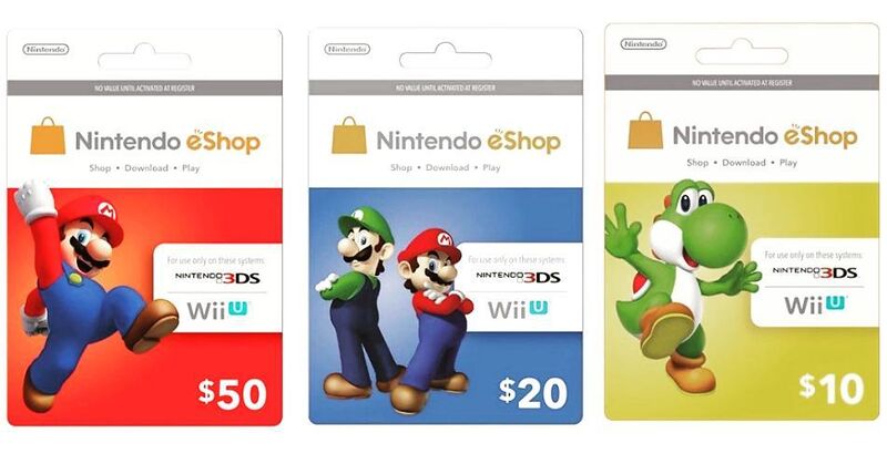 File:Older eShop Cards.jpg - Super Mario Wiki, the Mario encyclopedia