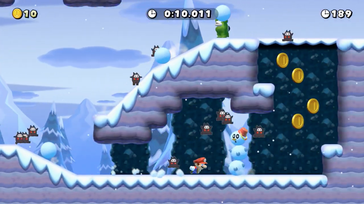 Rolling Snowballs - Super Mario Wiki, the Mario encyclopedia